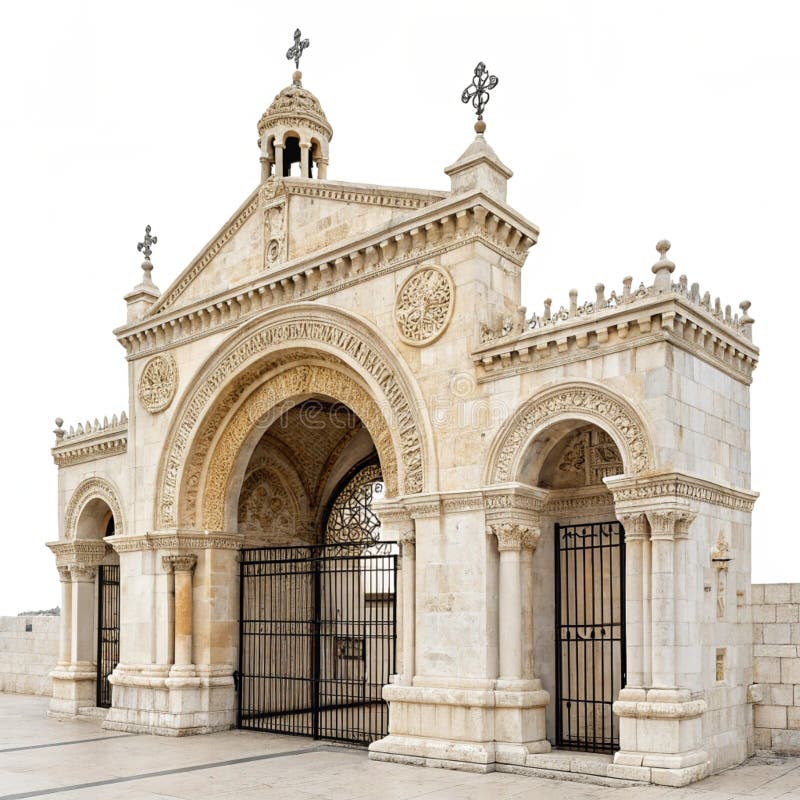 Bethlehem Gate Isolated on White Background Stock Illustration ...