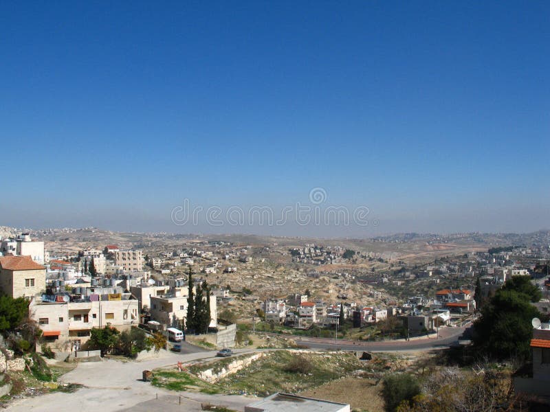 Bethlehem, general view stock photo. Image of building - 2035004
