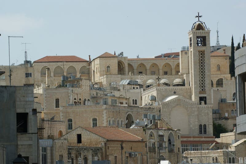 Bethlehem, Palestine, Israel Stock Image - Image of birth, houses: 20246487