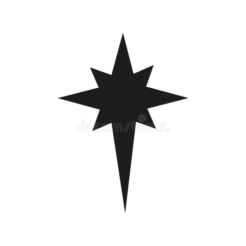 Bethlehem Star Christmas Icon Vector Basic Design Simple and Modern ...