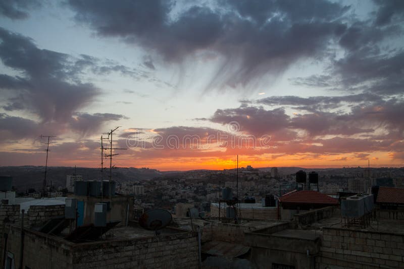 Bethlehem View from Rooftop - Palestine Stock Photo - Image of ancient ...