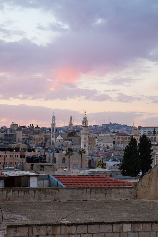 Bethlehem View from Rooftop - Palestine Stock Image - Image of ...