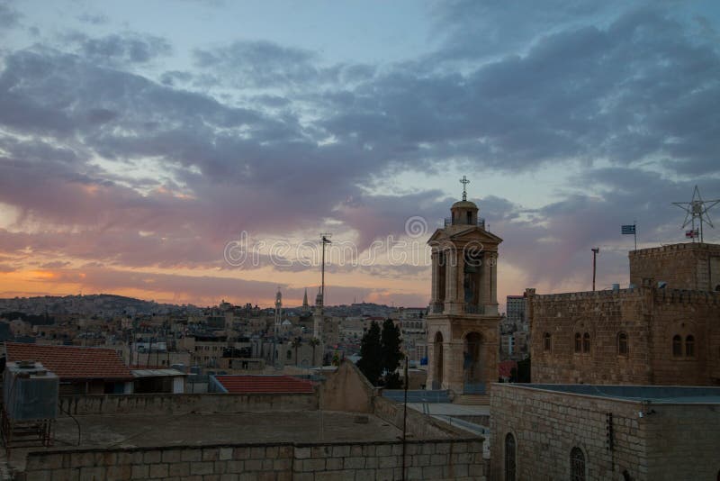 Bethlehem View from Rooftop - Palestine Stock Photo - Image of building ...
