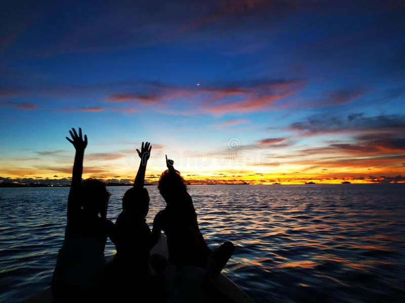 Betio Sunset stock photo. Image of tarawakiribati, kiritione - 123869944