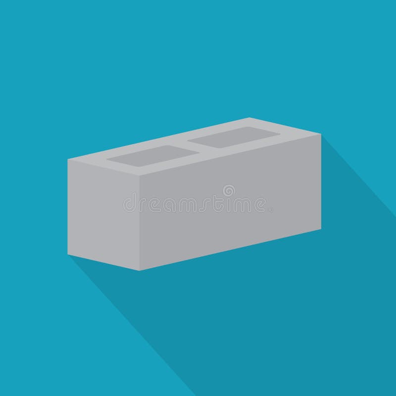 Beton brick icon stock vector. Illustration of decor - 182842682