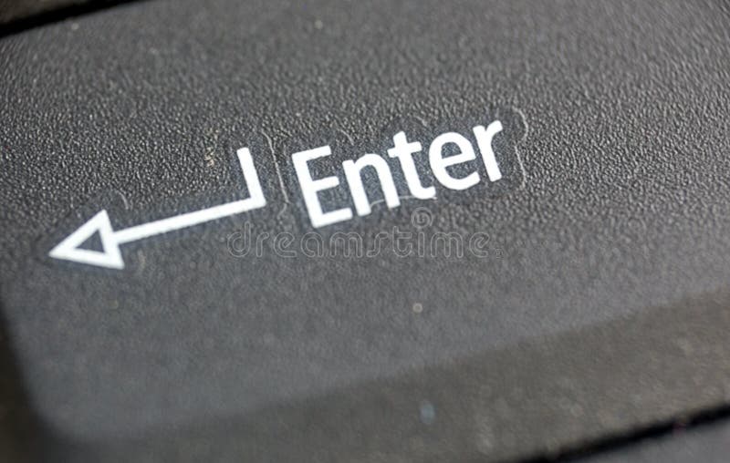 Computer ENTER-Taste stockbild. Bild von sonderkommando - 5726769
