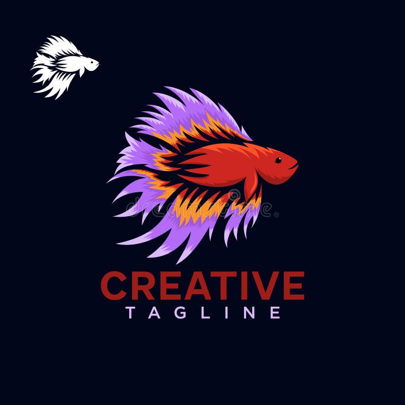 Betta fish logo stock vector. Illustration of aquatic - 201259306