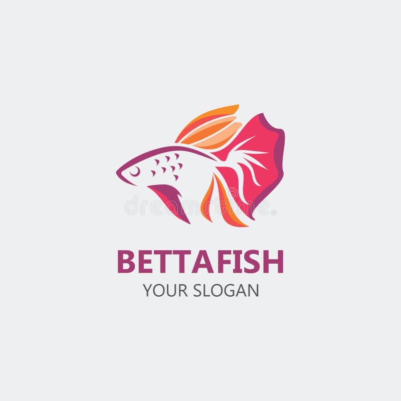 Betta Fish Modern Logo Style Design Vector Image Illustration Stock ...