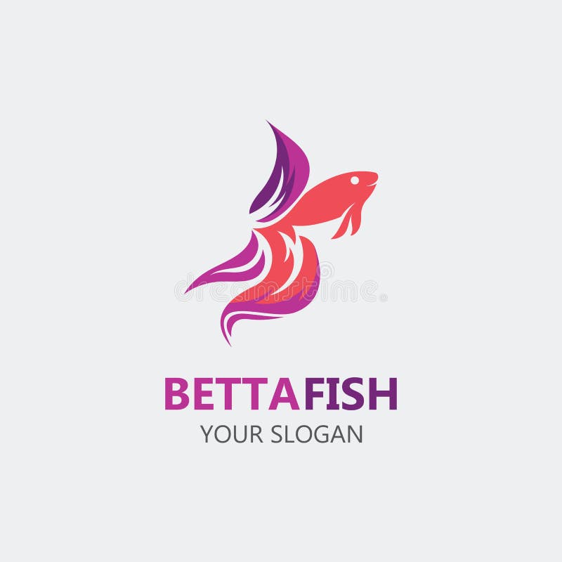 Betta Fish Modern Logo Style Design Vector Image Illustration Stock ...
