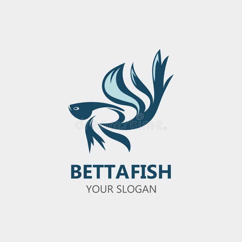Betta Fish Modern Logo Style Design Vector Image Illustration Stock ...