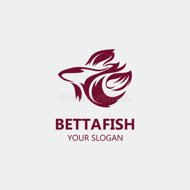 Betta Fish Modern Logo Style Design Vector Image Illustration Stock ...