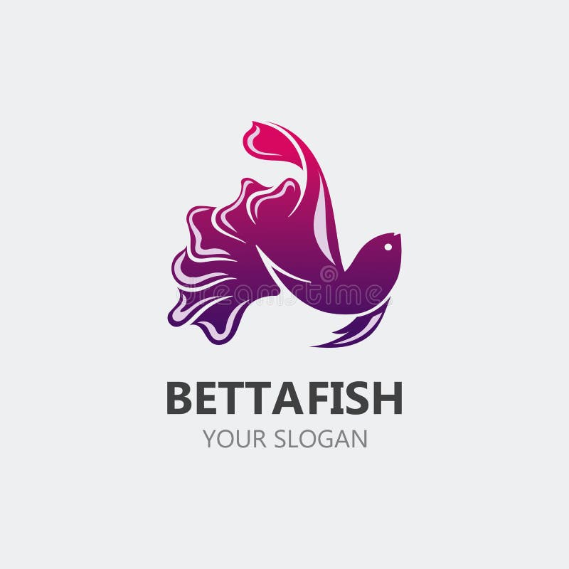 Betta Fish Modern Logo Style Design Vector Image Illustration Stock ...