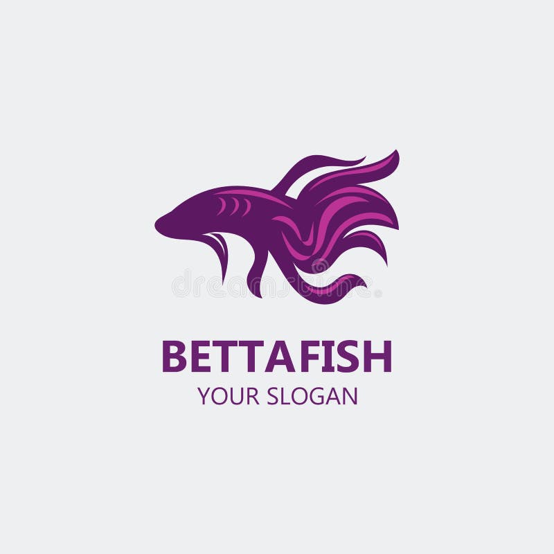 Betta Fish Modern Logo Style Design Vector Image Illustration Stock ...