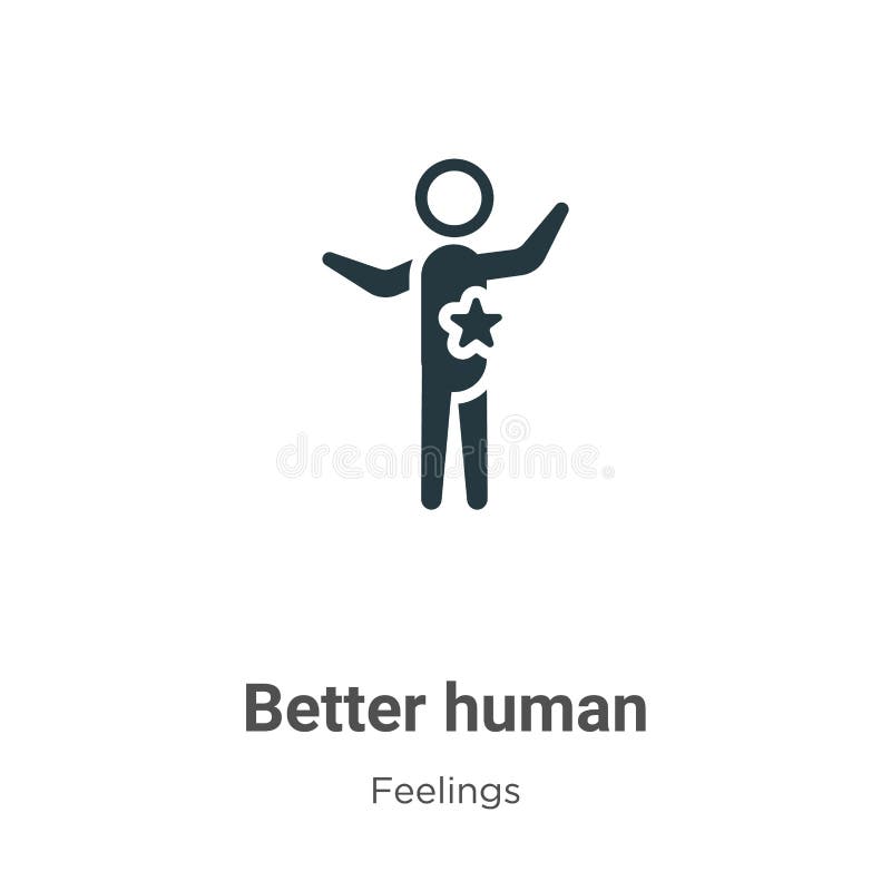Better Human Isolated Icon. Simple Element Illustration from Feelings ...
