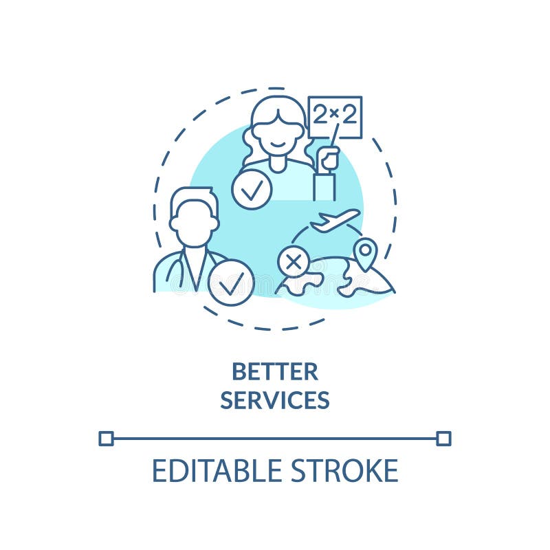 Better Services Turquoise Concept Icon Stock Vector - Illustration of ...