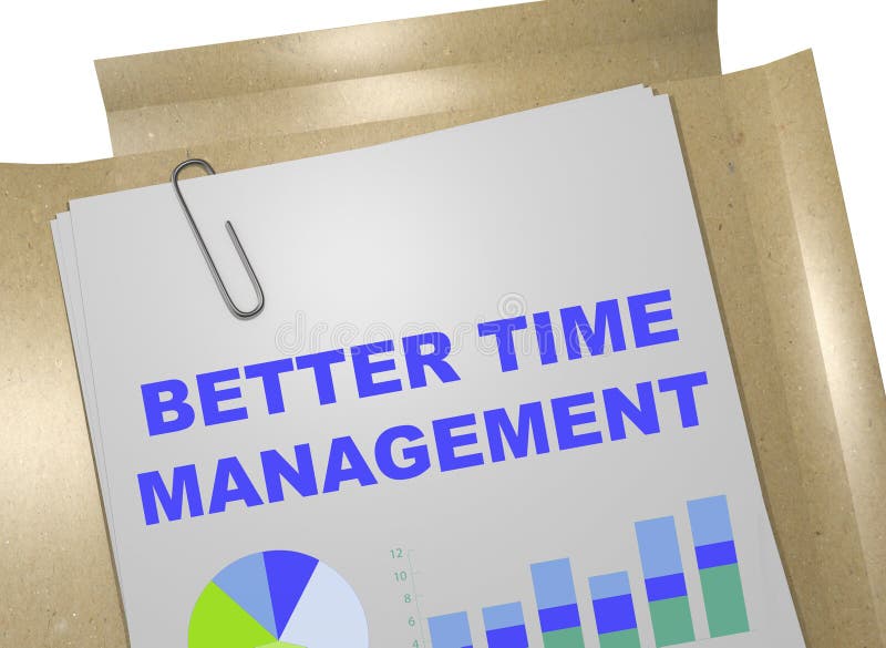 Better Time Management Concept Stock Illustration - Illustration of ...