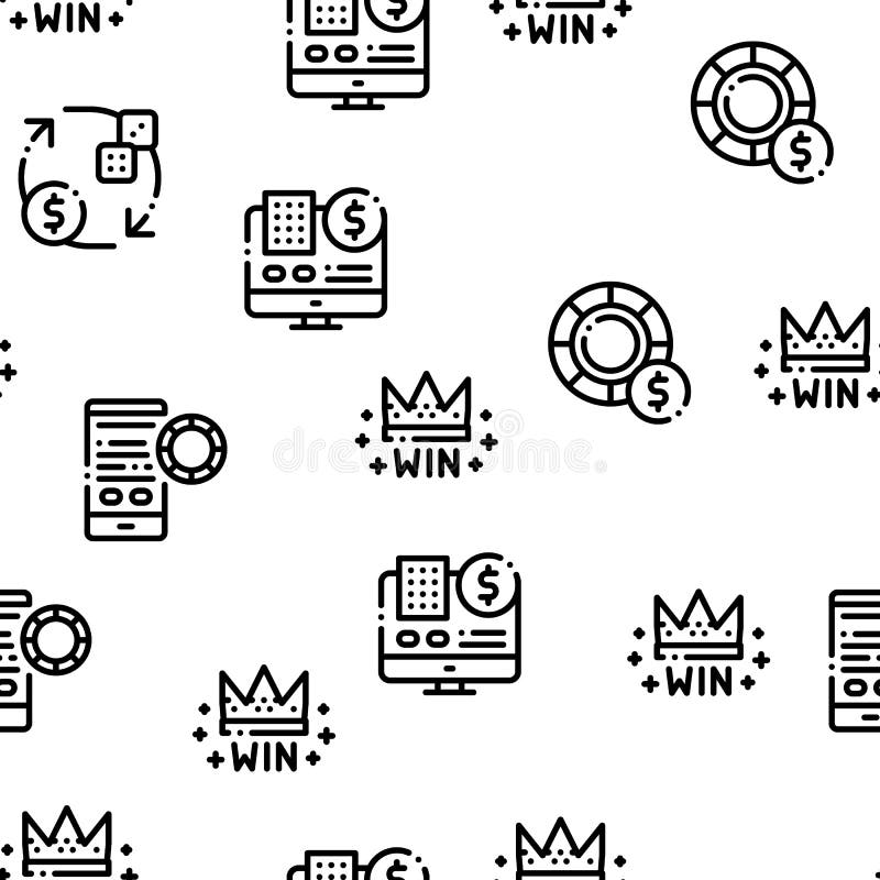 Betting and Gambling Seamless Pattern Vector Stock Vector ...