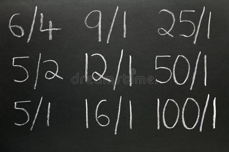 Betting odds. stock image. Image of gamble, betting, written - 4397589