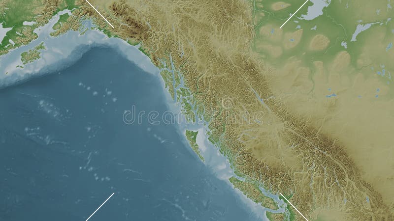 Betton Island. Physical Map. Slide Stock Video - Video of cartography ...