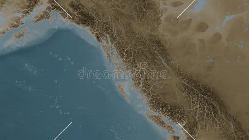 Betton Island. Sepia Map. Slide Stock Video - Video of north, animation ...