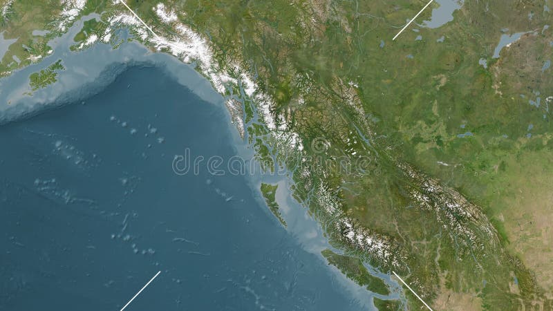 Betton Island. Satellite Map. Slide Stock Footage - Video of alaska ...