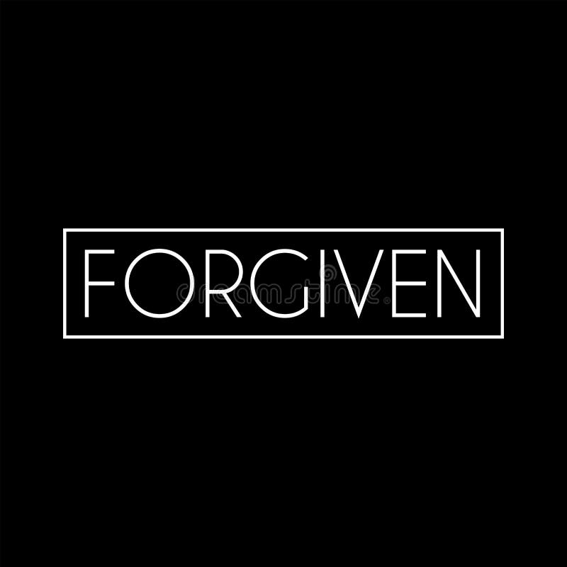 Christian Forgiven Word Montage Stock Vector - Illustration of bible ...