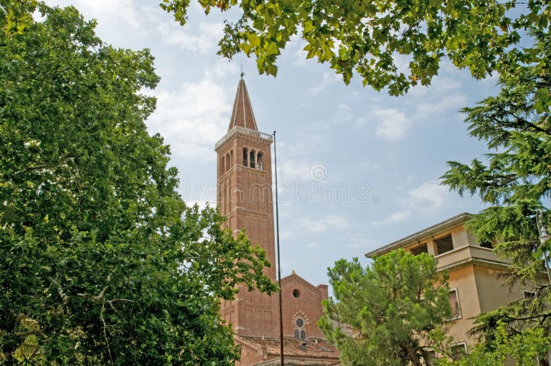 Betwen the trees stock photo. Image of tower, italy, travel - 14233598