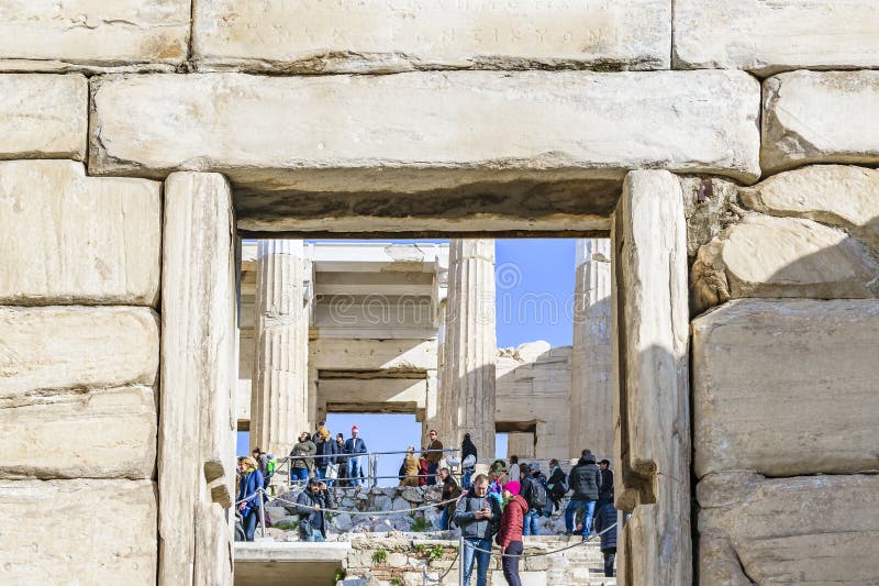 Beule Gate Acropolis Athens002 Editorial Stock Photo - Image of ...