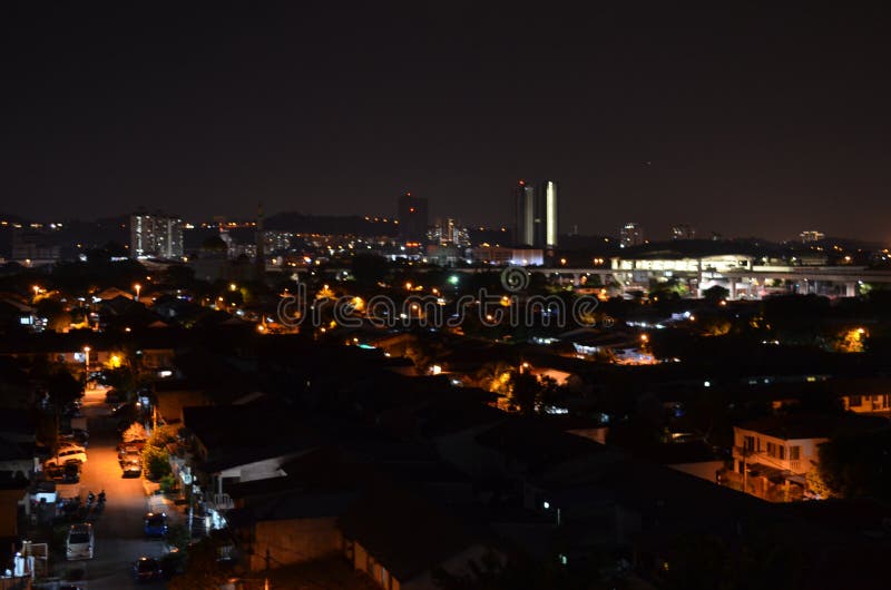 Beutiful Night View City stock photo. Image of skyscraper - 267035110