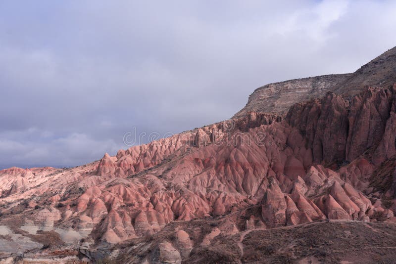 Beutiful Shape Rocks in Capadocia in Rose Valley Stock Photo - Image of ...