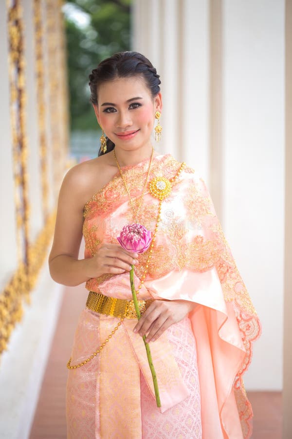 Beutiful Traditional Thai Clothing Stock Photo - Image of relaxation ...