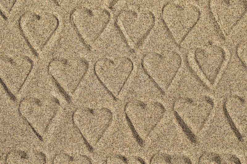 Bevel and Emboss on the Sand. Stock Image - Image of background, rude ...