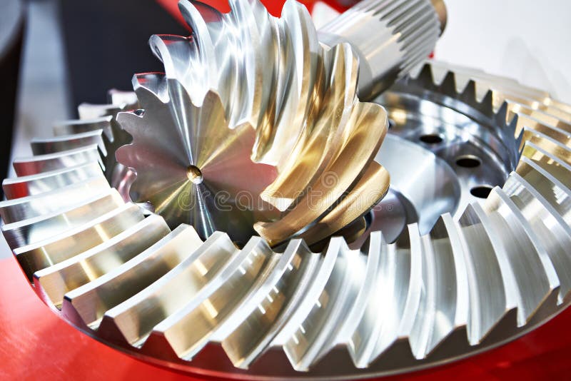 Bevel Gear Gearbox Type in Parts Store Stock Image - Image of industry ...