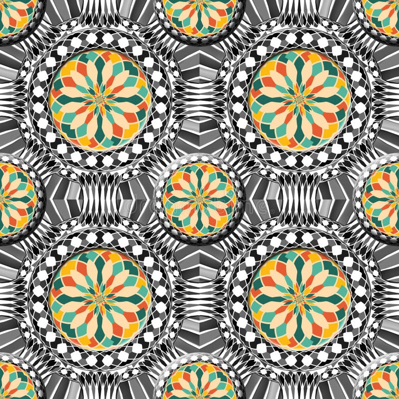Beveled geometric pattern stock illustration. Illustration of creative ...
