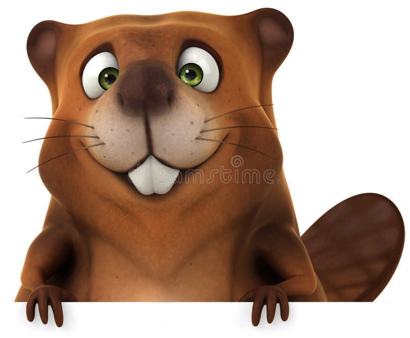 2 De Beeldverhalen Van De Bever Vector Illustratie - Illustration of ...