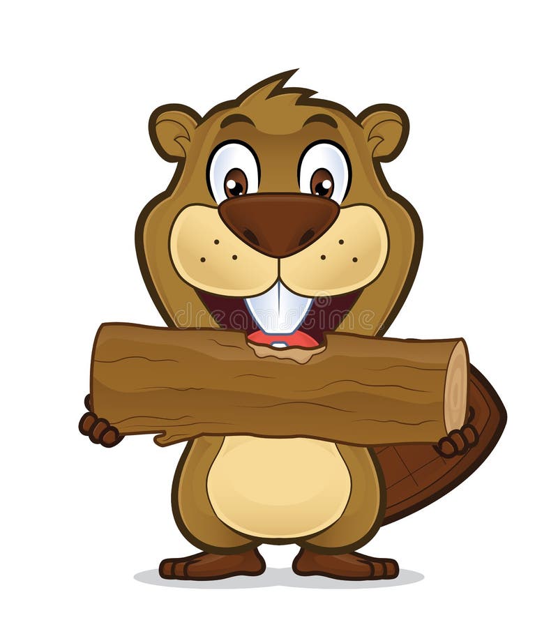 Bever in Het Instemmen Van Met Gebaar Vector Illustratie - Illustration ...