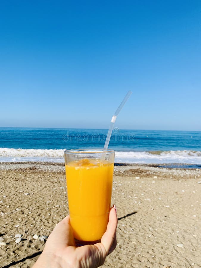 Beverage and Beach Background Pattern Chill Out Summer Stock Photo ...