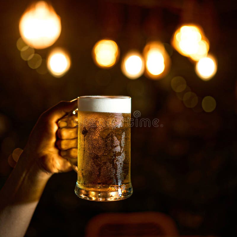 Beverage Beer Water Foam Yellow Water Alcohol Stock Photo - Image of ...
