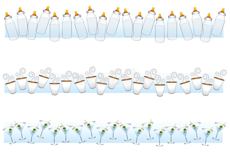 Beverage Borders stock illustration. Illustration of bottle - 5402827