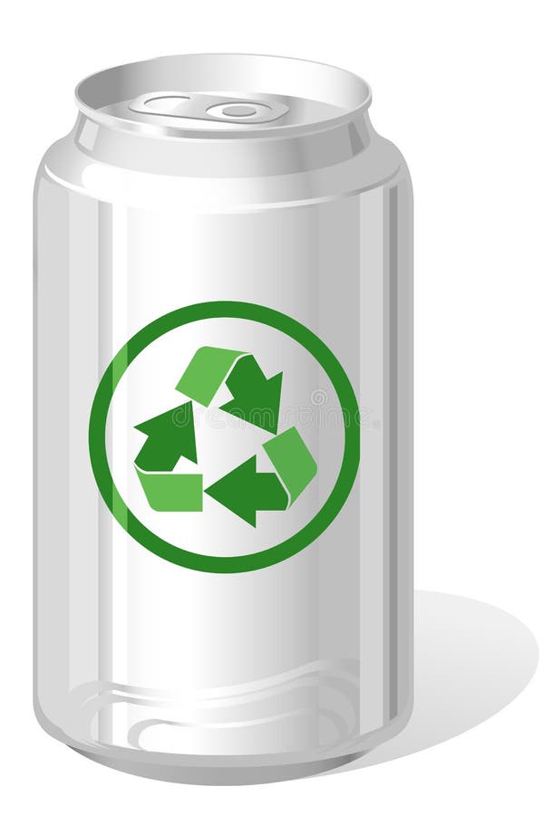Beverage Can With Recycle Symbol Stock Illustration - Image: 11341519