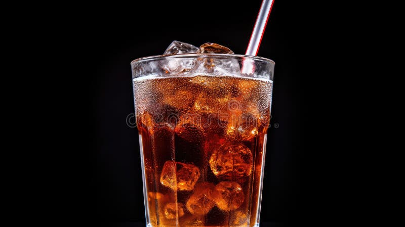 Beverage cola glass stock illustration. Illustration of carbonated ...