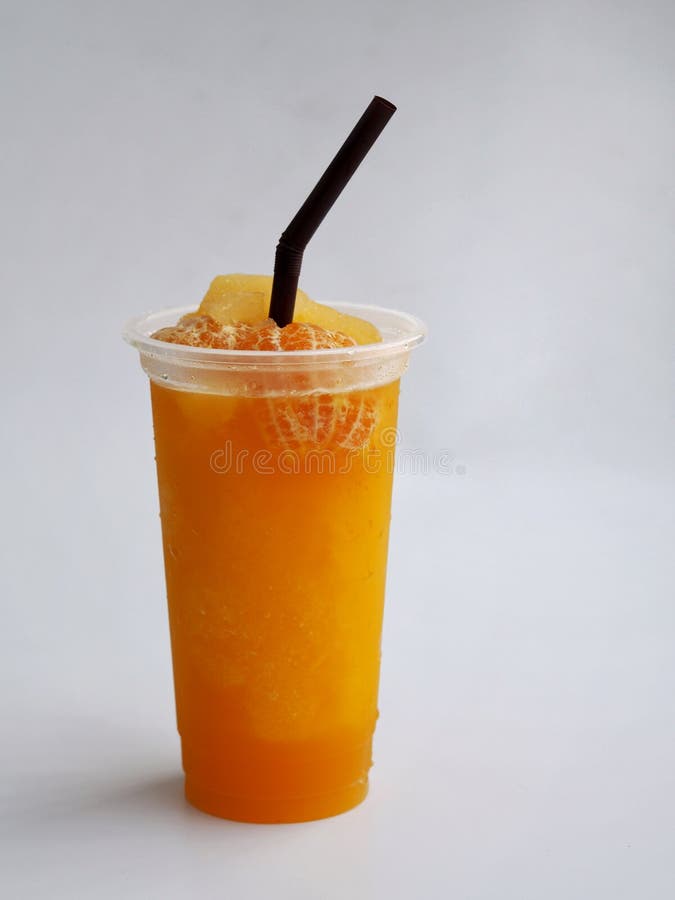 Orange juice ice blend stock image. Image of detox, summer - 179714147