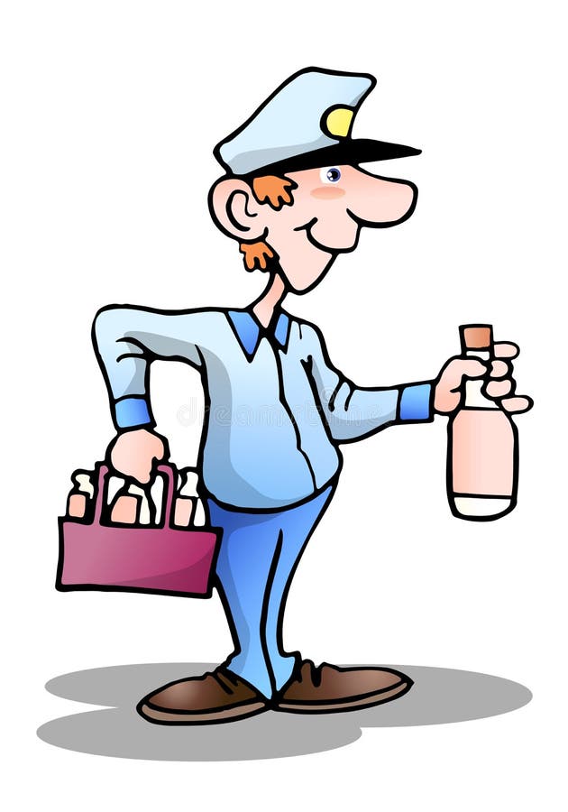 Milk Delivery Man Stock Illustrations – 478 Milk Delivery Man Stock ...