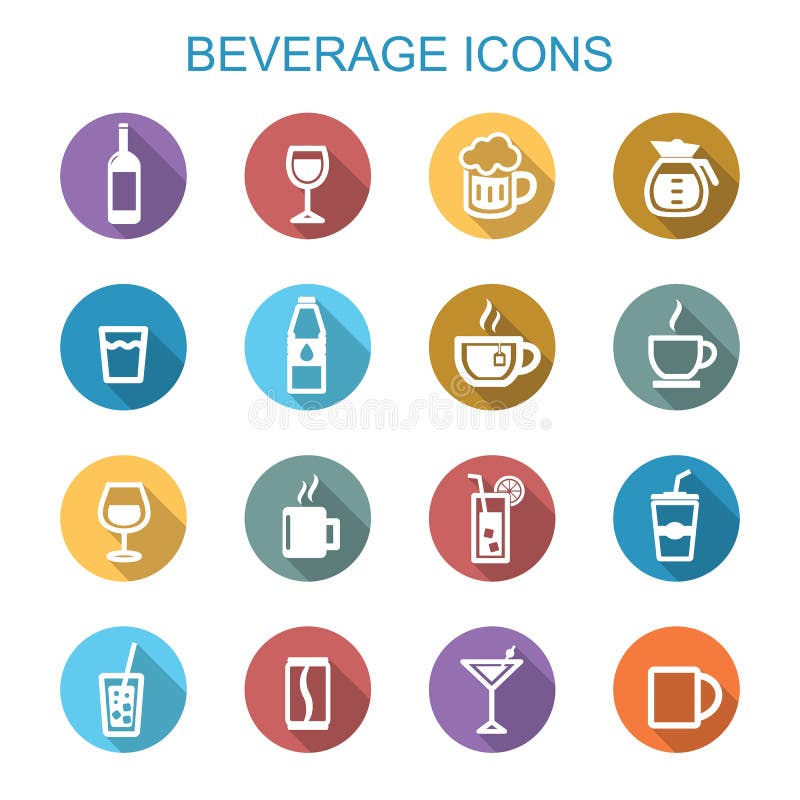 Beverage icons stock vector. Illustration of icons, cappuccino - 39083336