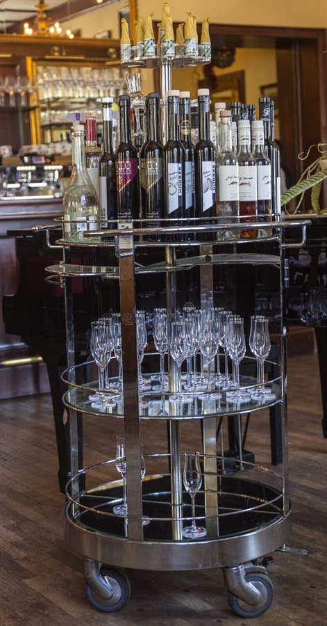Beverage Stand editorial stock image. Image of linz, alcohol - 69043014