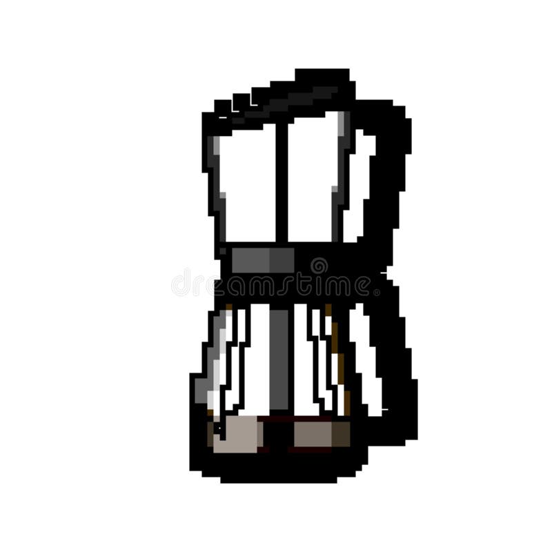 Beverage Syphon Coffee Maker Game Pixel Art Vector Illustration Stock ...