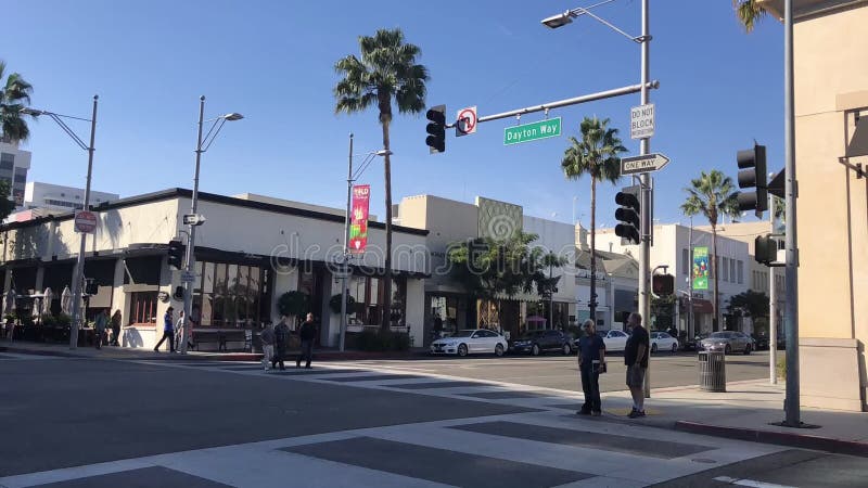 Beverly Hills, California: Beverly Hills Electric Fountain by Night ...