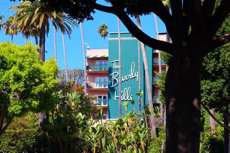 The Beverly Hills Hotel at 9641 Sunset Boulevard, Beverly Hills ...