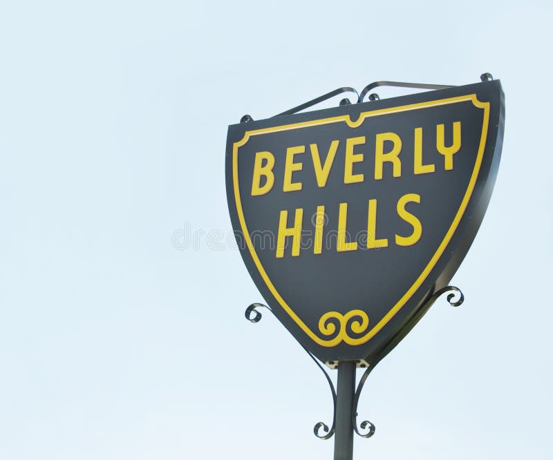 Beverly Hills sign editorial photography. Illustration of states - 37085532