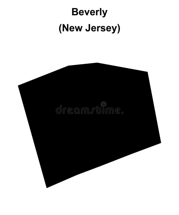 Beverly outline map stock illustration. Illustration of area - 387575090